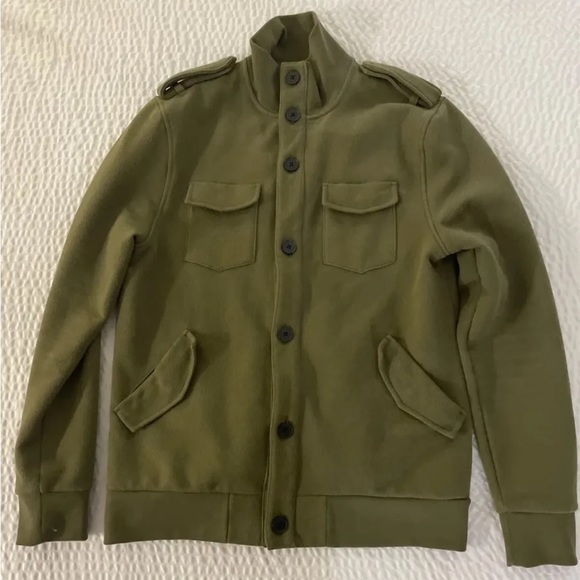 H&M | Jackets & Coats | H M Mesh Knit Patch Pocket Military Field ...